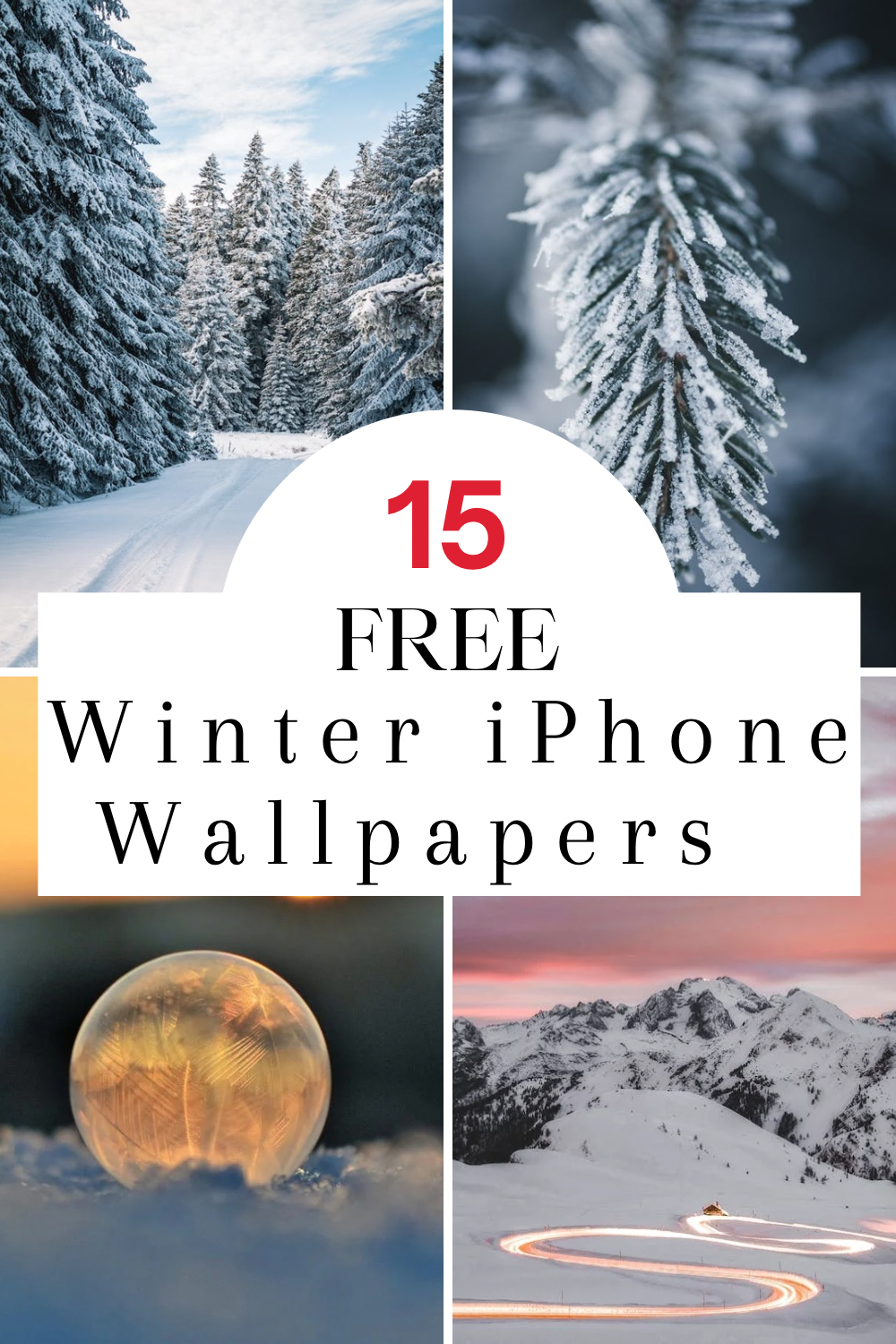 winter backgrounds iphone